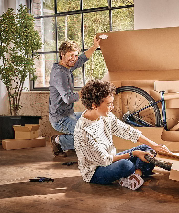 Bikes shipped to home store